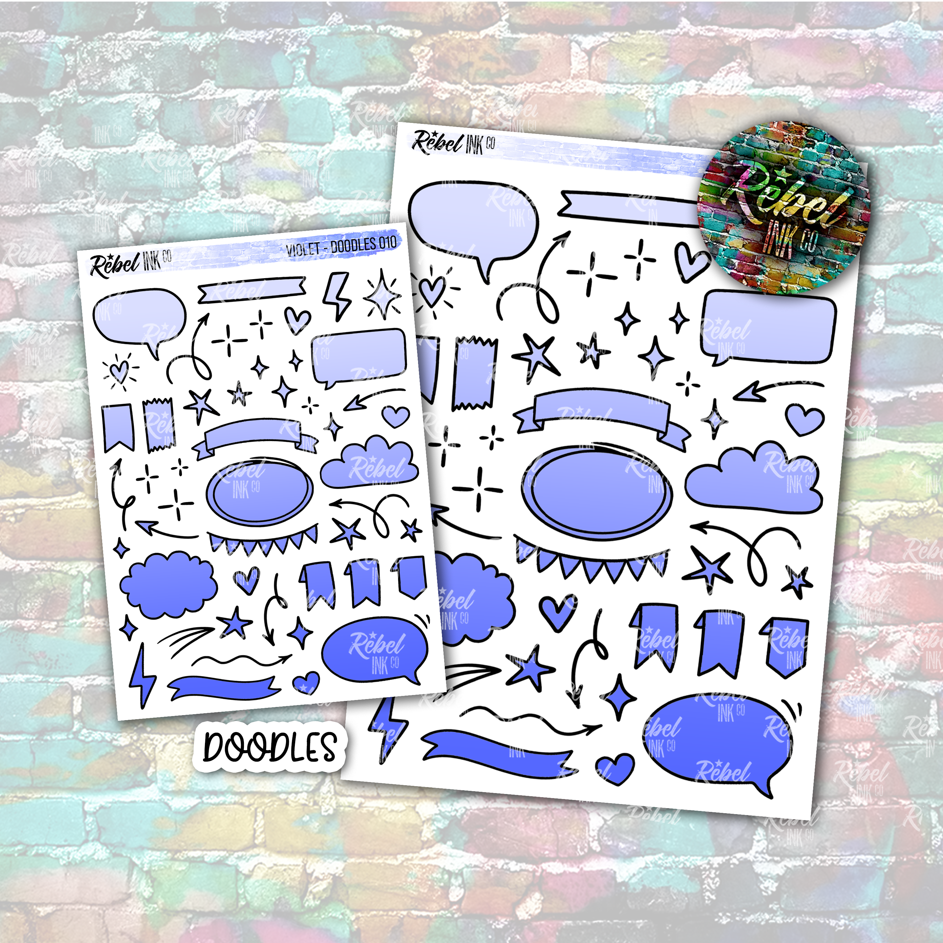 Violet - Doodles – rebelinkco